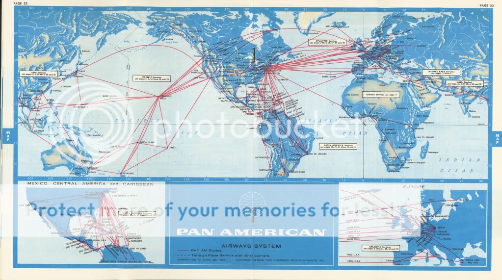 Pan Am Route Map